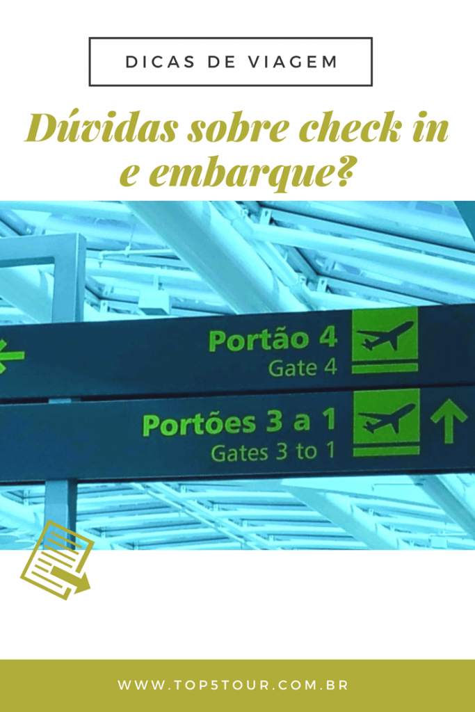 No aeroporto: check in e embarque – dicas úteis e rápidas – Top 5 Tour