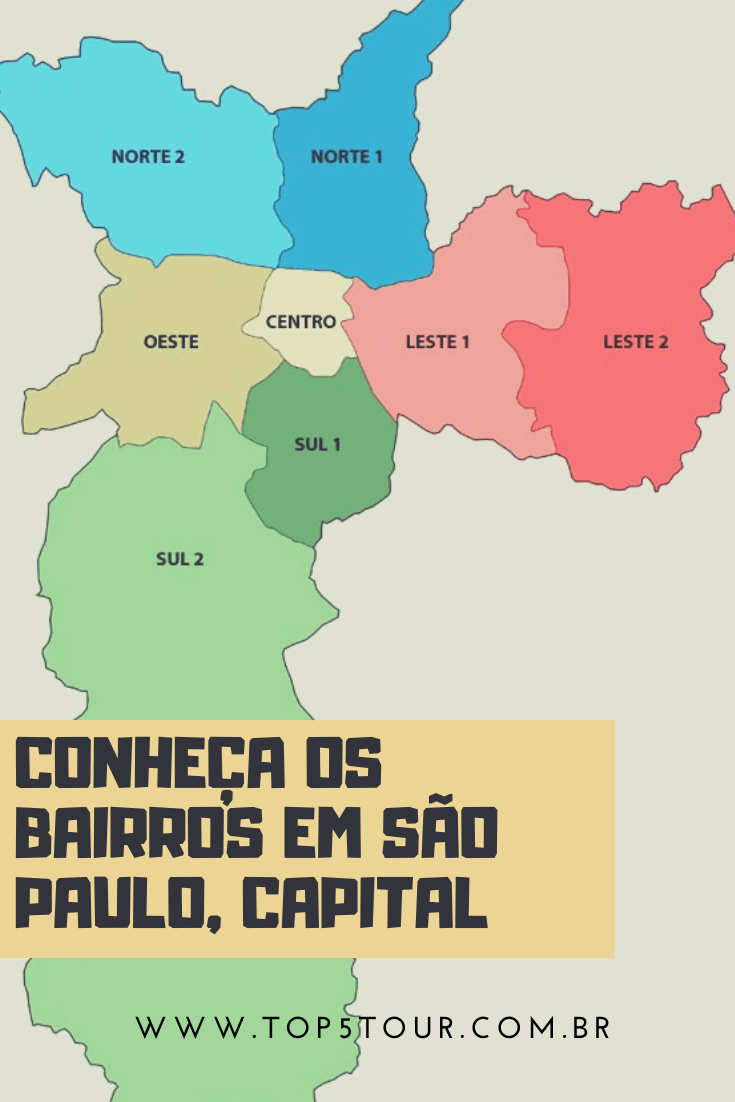 Conhecendo todos os bairros em São Paulo, capital – Top 5 Tour