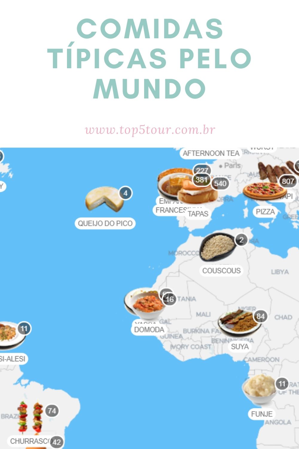 Comidas típicas pelo mundo, que tal conhecer? – Top 5 Tour